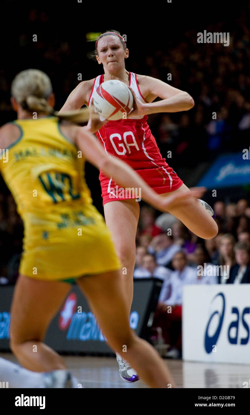 London, UK. 23rd January 2013. Joanne Harten (GA) in action during the ...