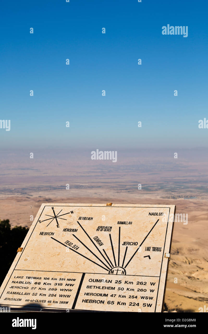 Mount Nebo Jordan Map