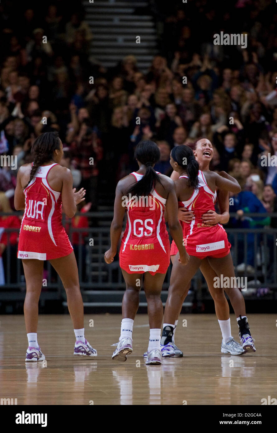 23.01.2013 London, England. England celebrate winning the International ...