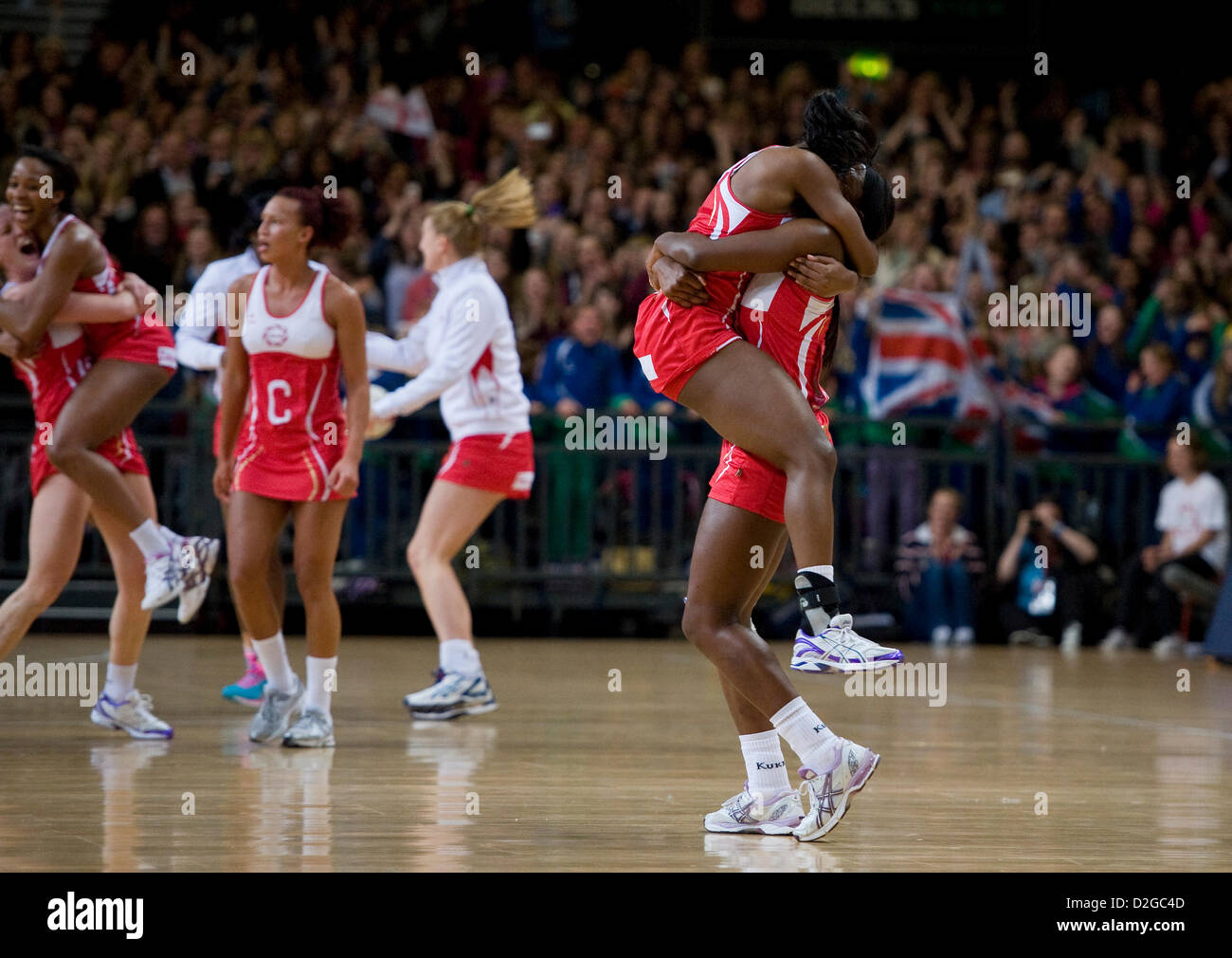 23.01.2013 London, England. England celebrate winning the International ...