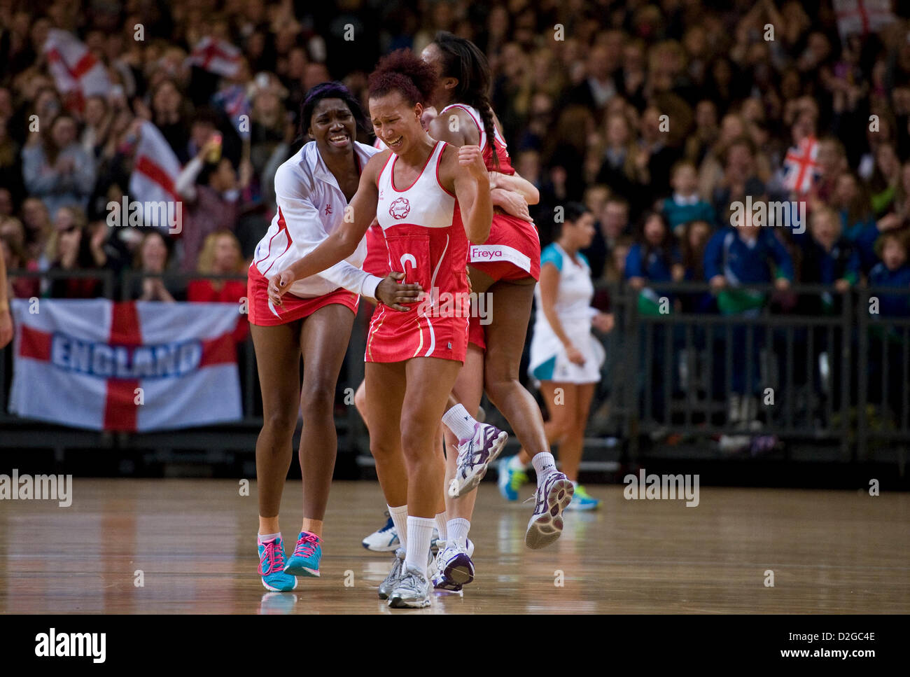 23.01.2013 London, England. England celebrate winning the International ...