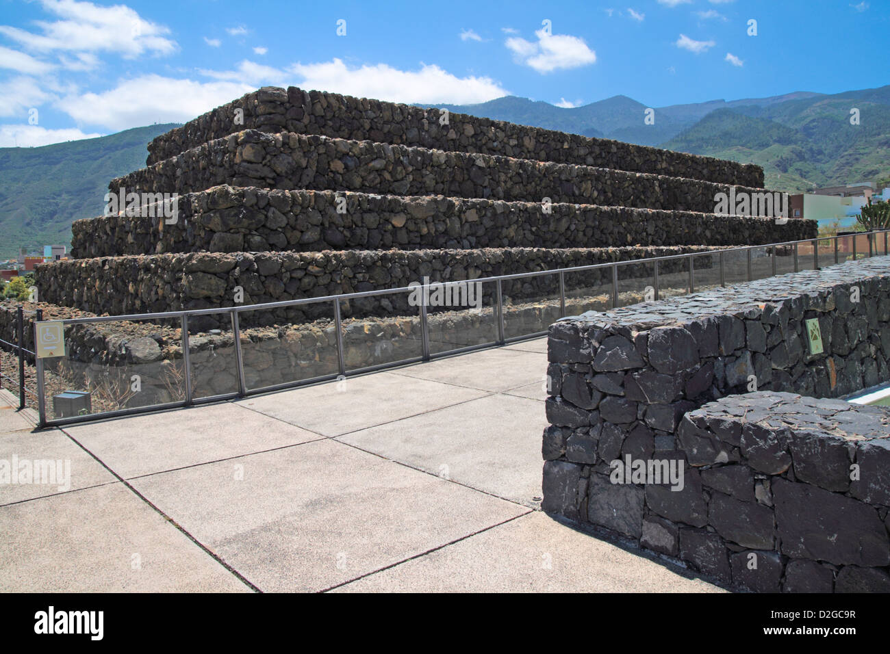Guanche Pyramids exhibition in Güimar municipality (Tenerife island ...