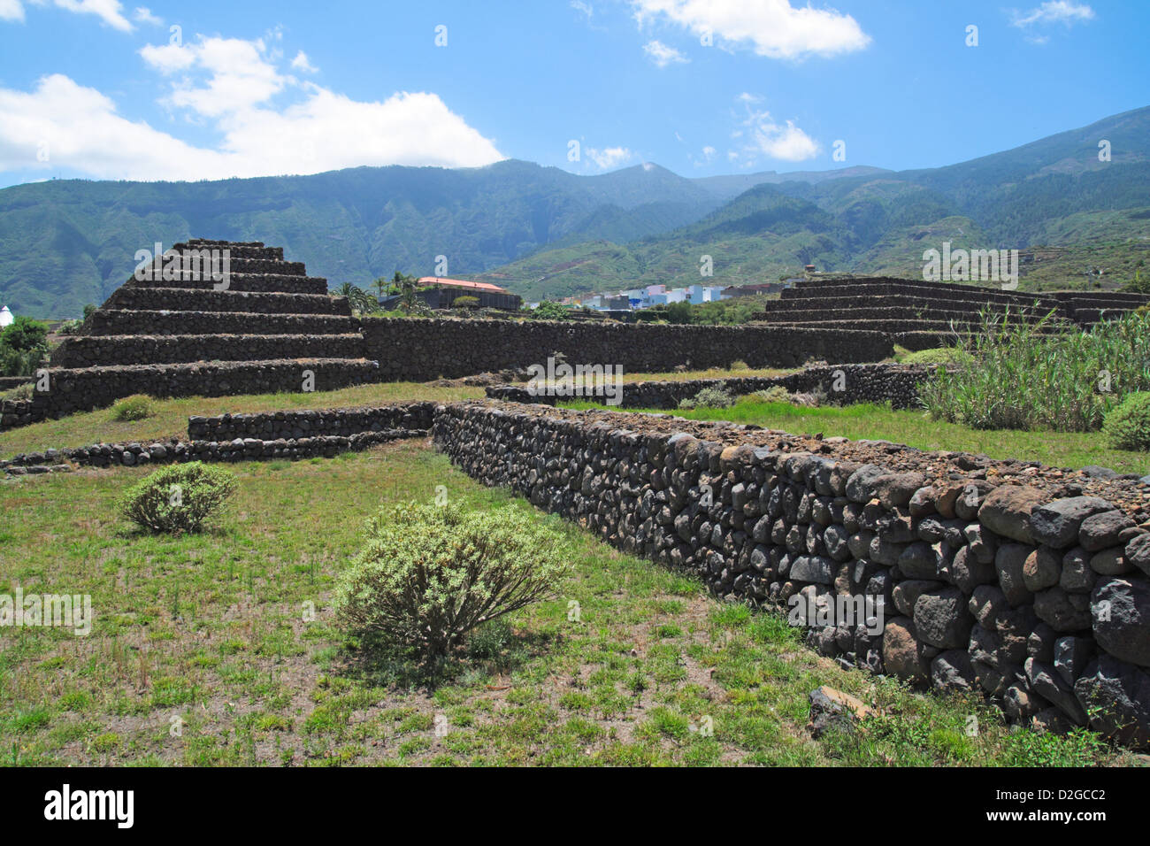 Guanche Pyramids exhibition in Güimar municipality (Tenerife island ...