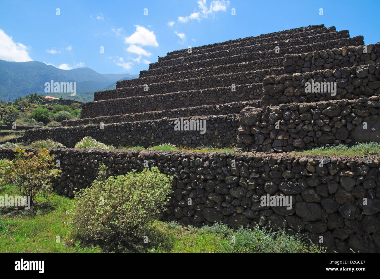 Guanche Pyramids exhibition in Güimar municipality (Tenerife island ...