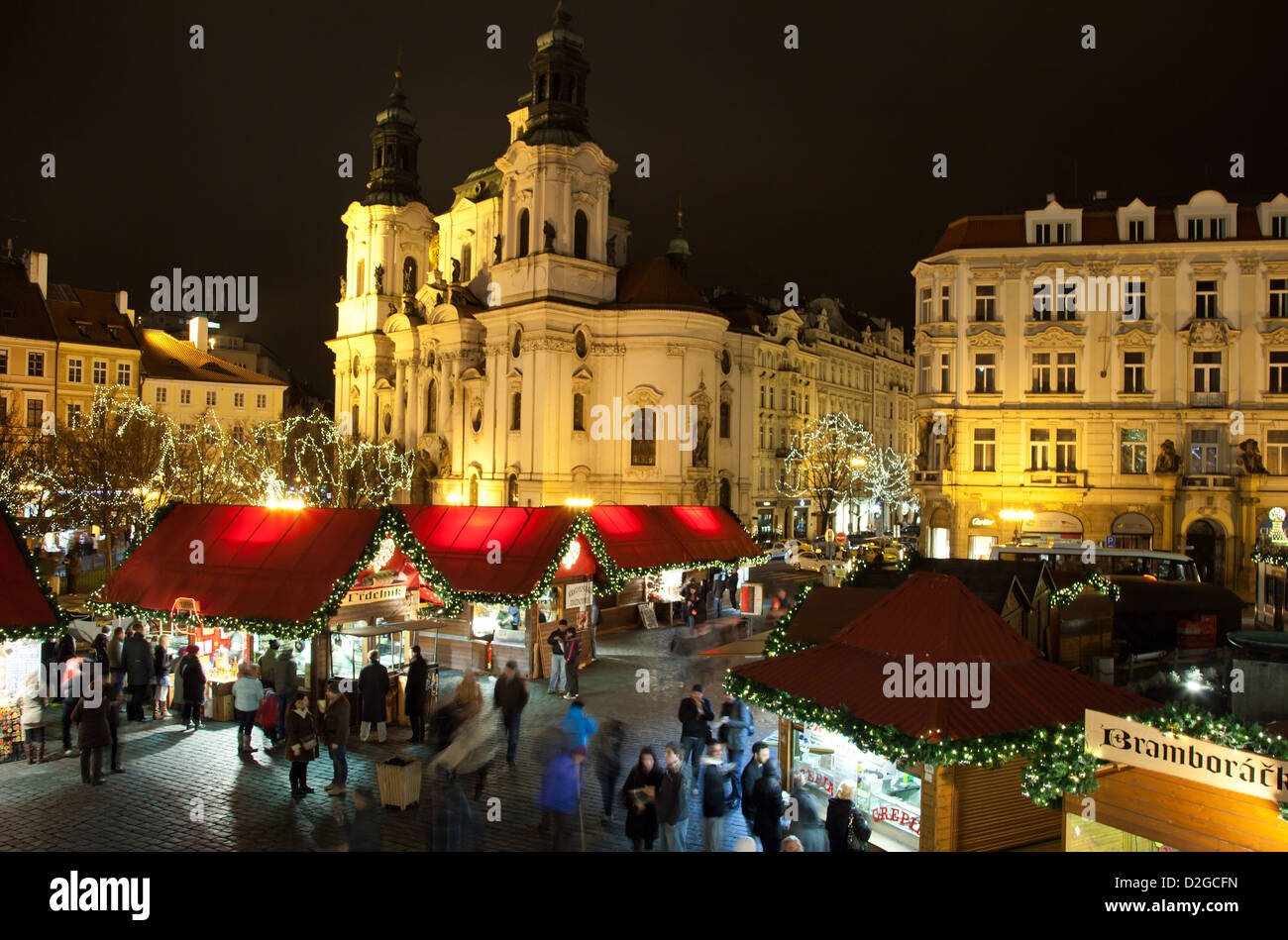 Christmas in Oldtown square in Prague Stock Photo - Alamy