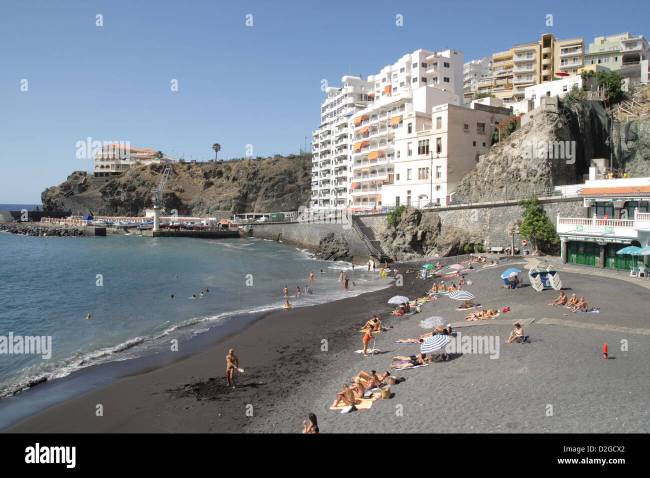 San Marcos beach in Tenerife island Stock Photo - Alamy
