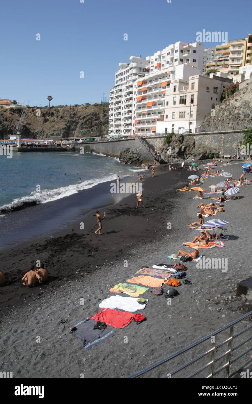 San Marcos beach in Tenerife island Stock Photo - Alamy