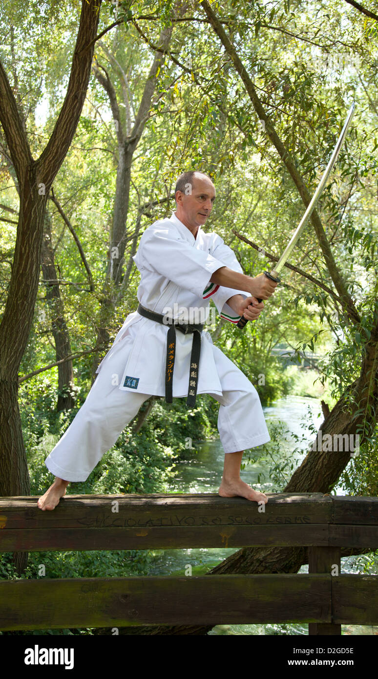 Adult men practicing karate outdoor hi-res stock photography and images ...