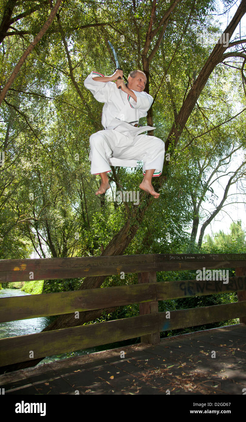 Adult men practicing karate outdoor hi-res stock photography and images ...