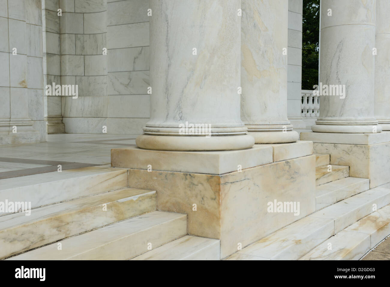 Steps and Pillars made of marble Stock Photo - Alamy