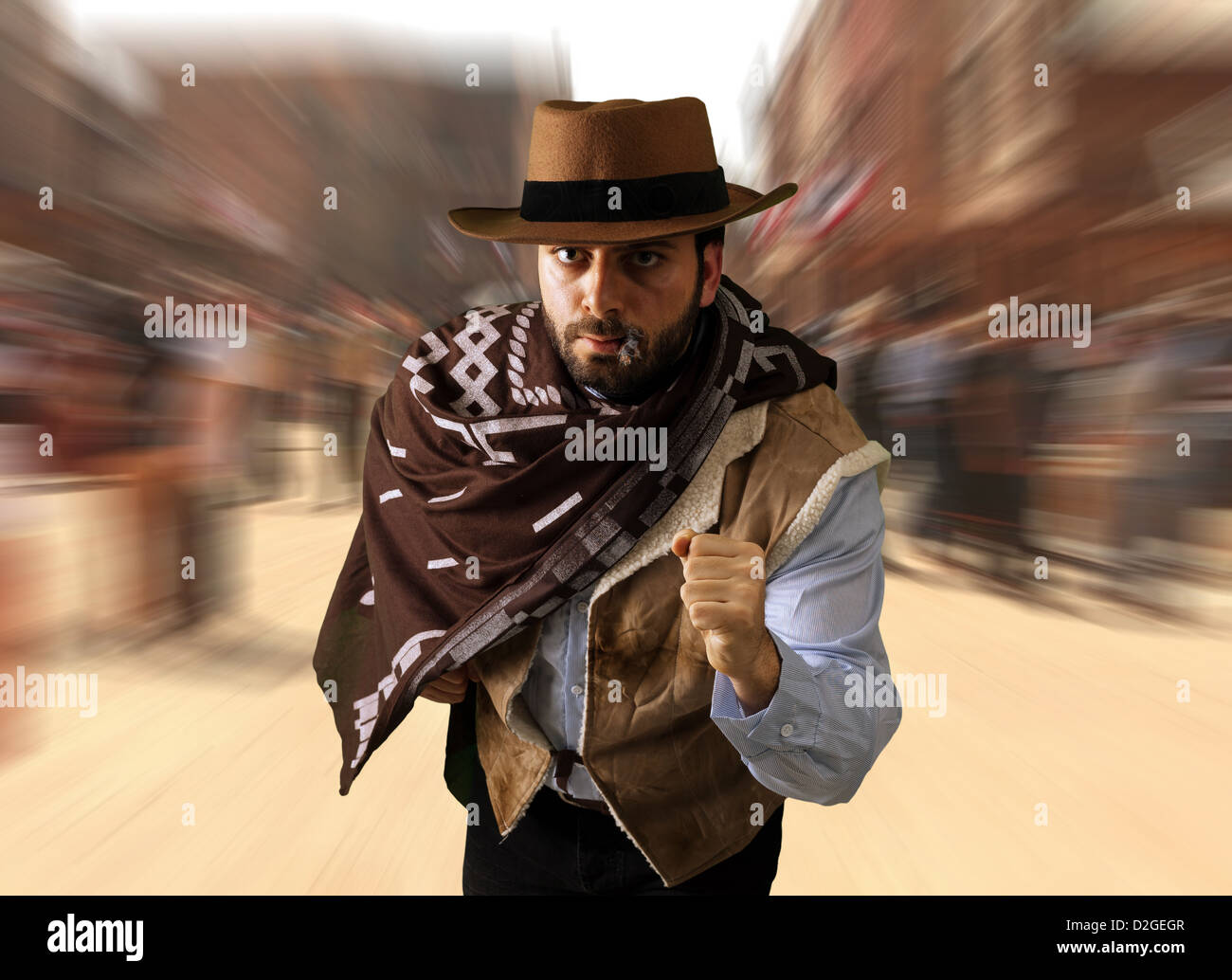 Cowboy gun smoke hi-res stock photography and images - Alamy