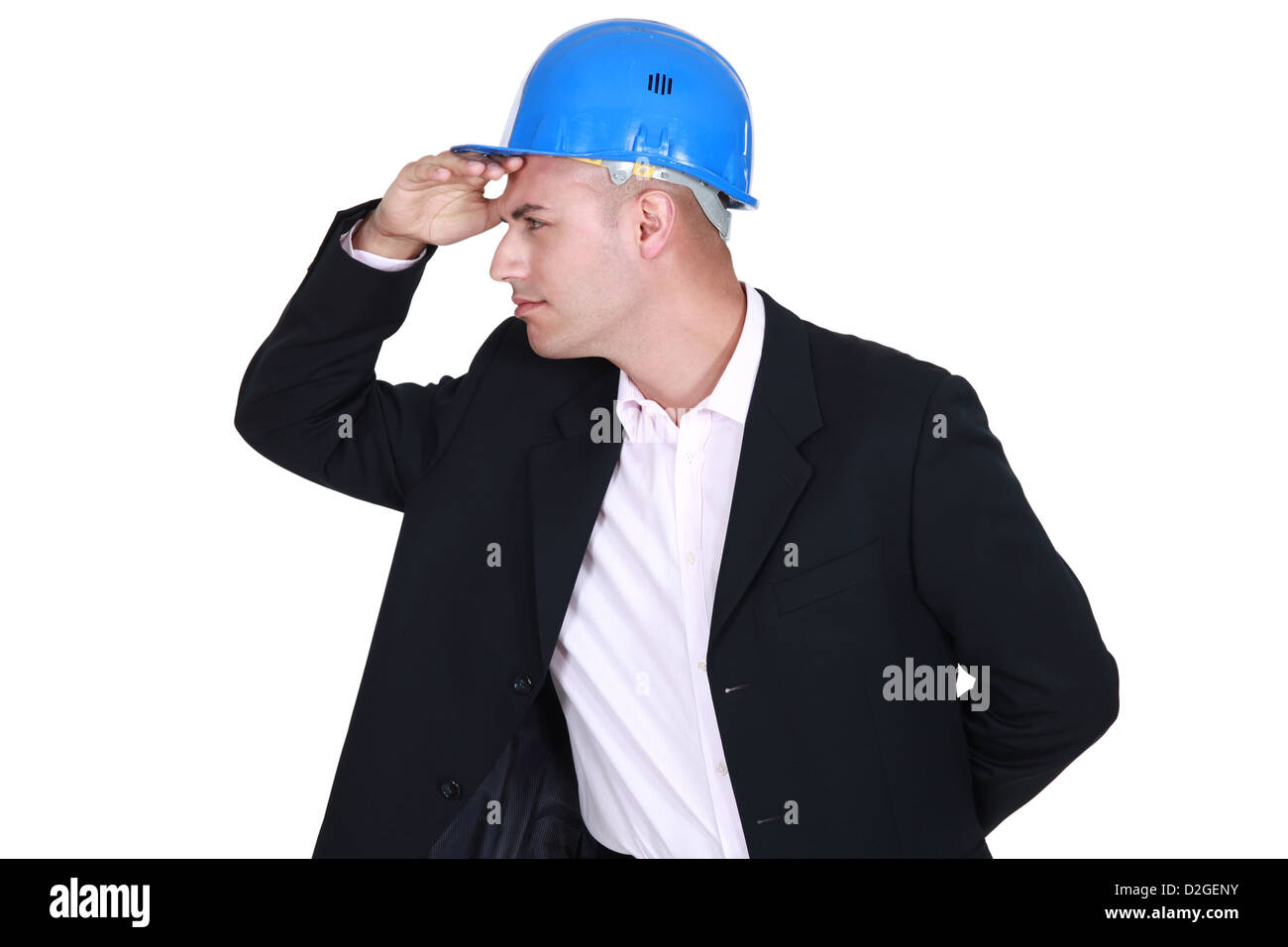 And architect looking afar off Stock Photo - Alamy