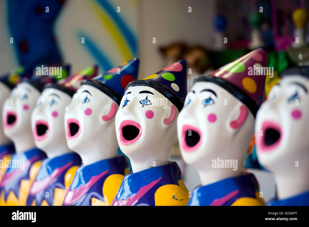 Row clowns in side show hi-res stock photography and images - Alamy