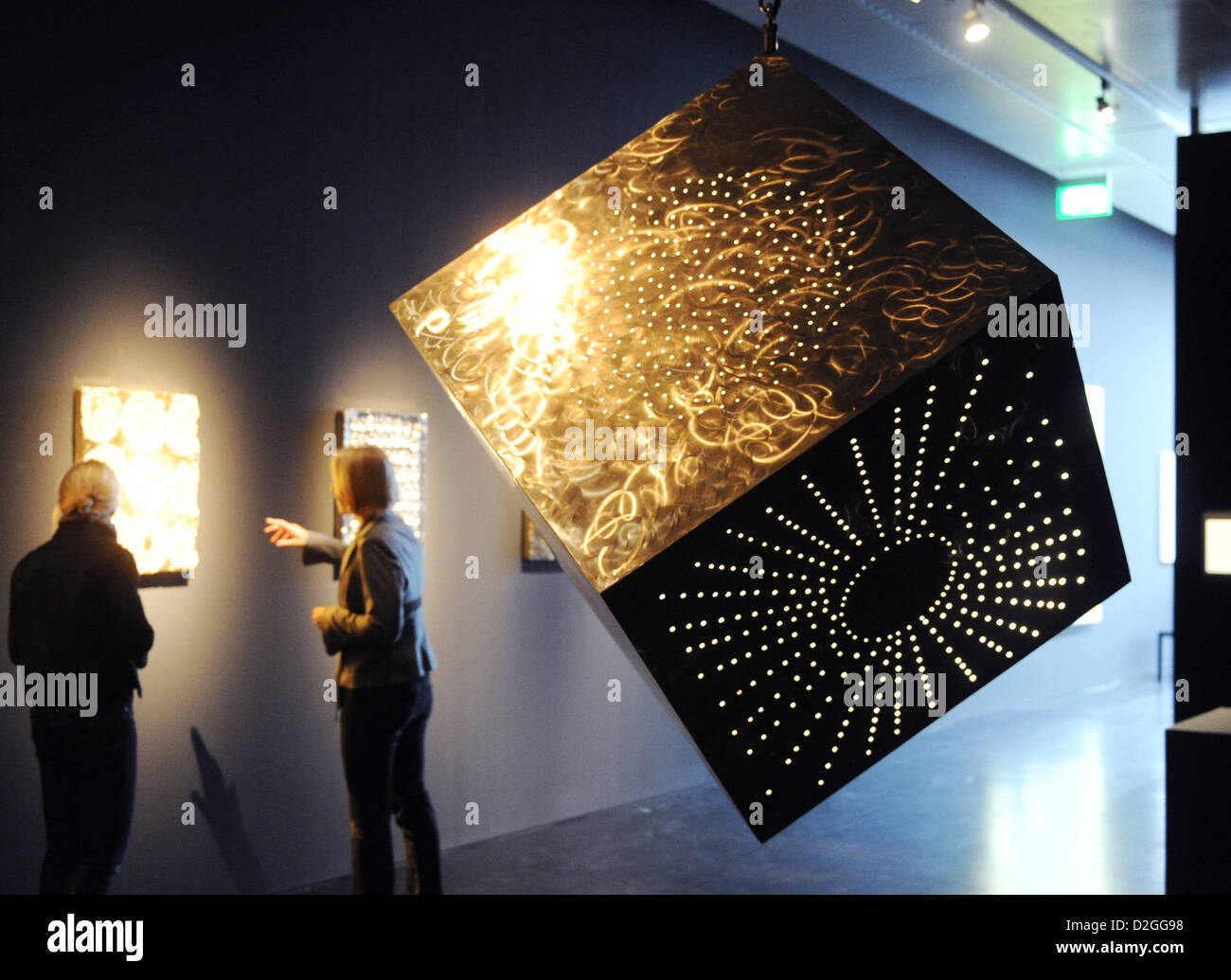 The work 'Pirouettes' by artist Otto Piene from 2012 is on display at ...