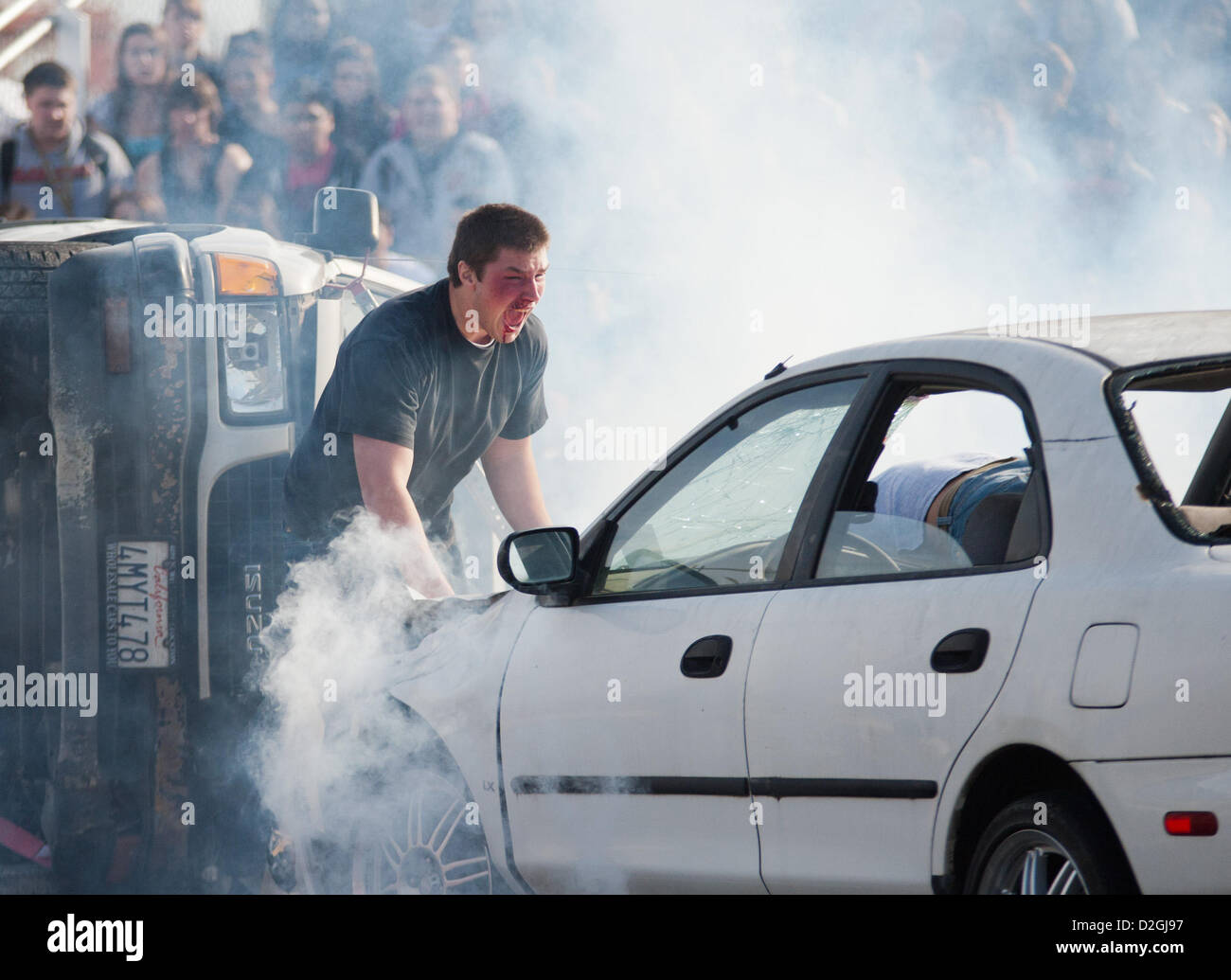 Fake accident hi-res stock photography and images - Alamy