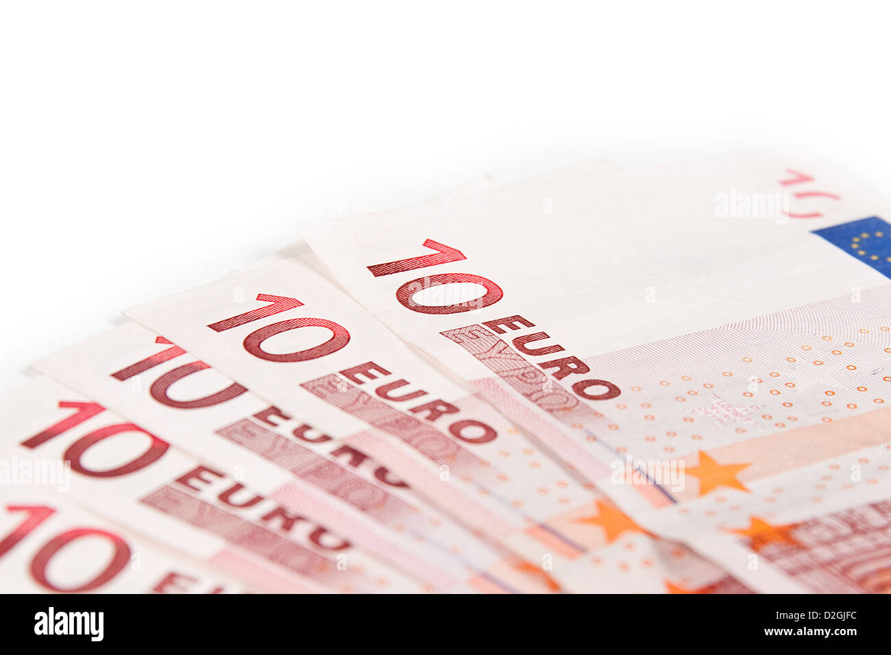 Close-up background of 10 euro banknotes Stock Photo - Alamy