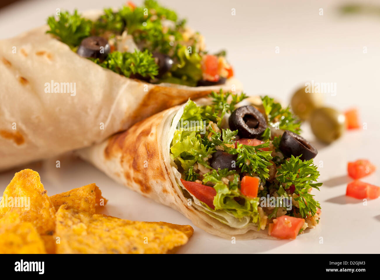 Fresh vegetable roll Stock Photo - Alamy