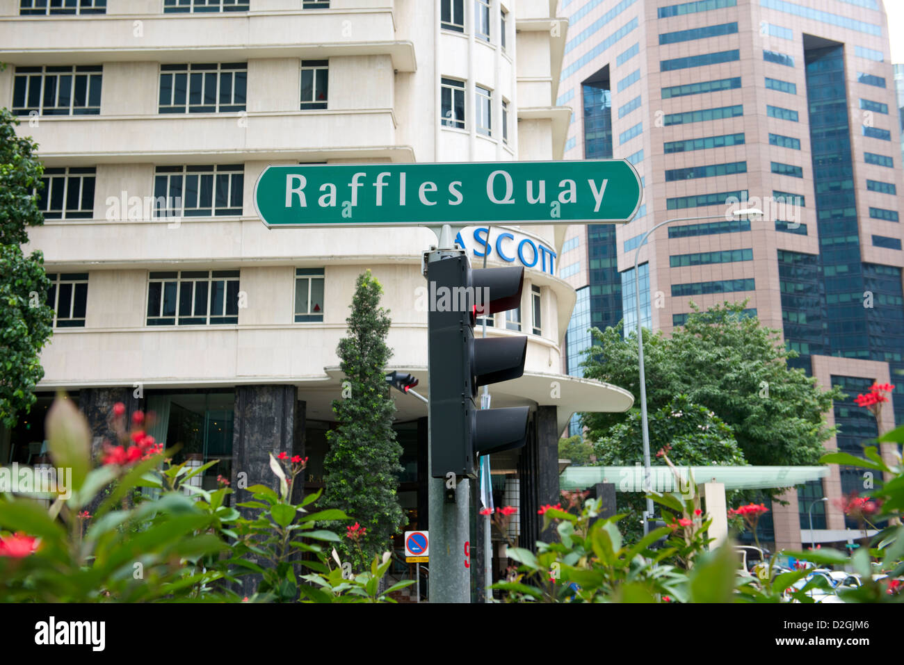 Raffles Quay Singapore Stock Photo - Alamy