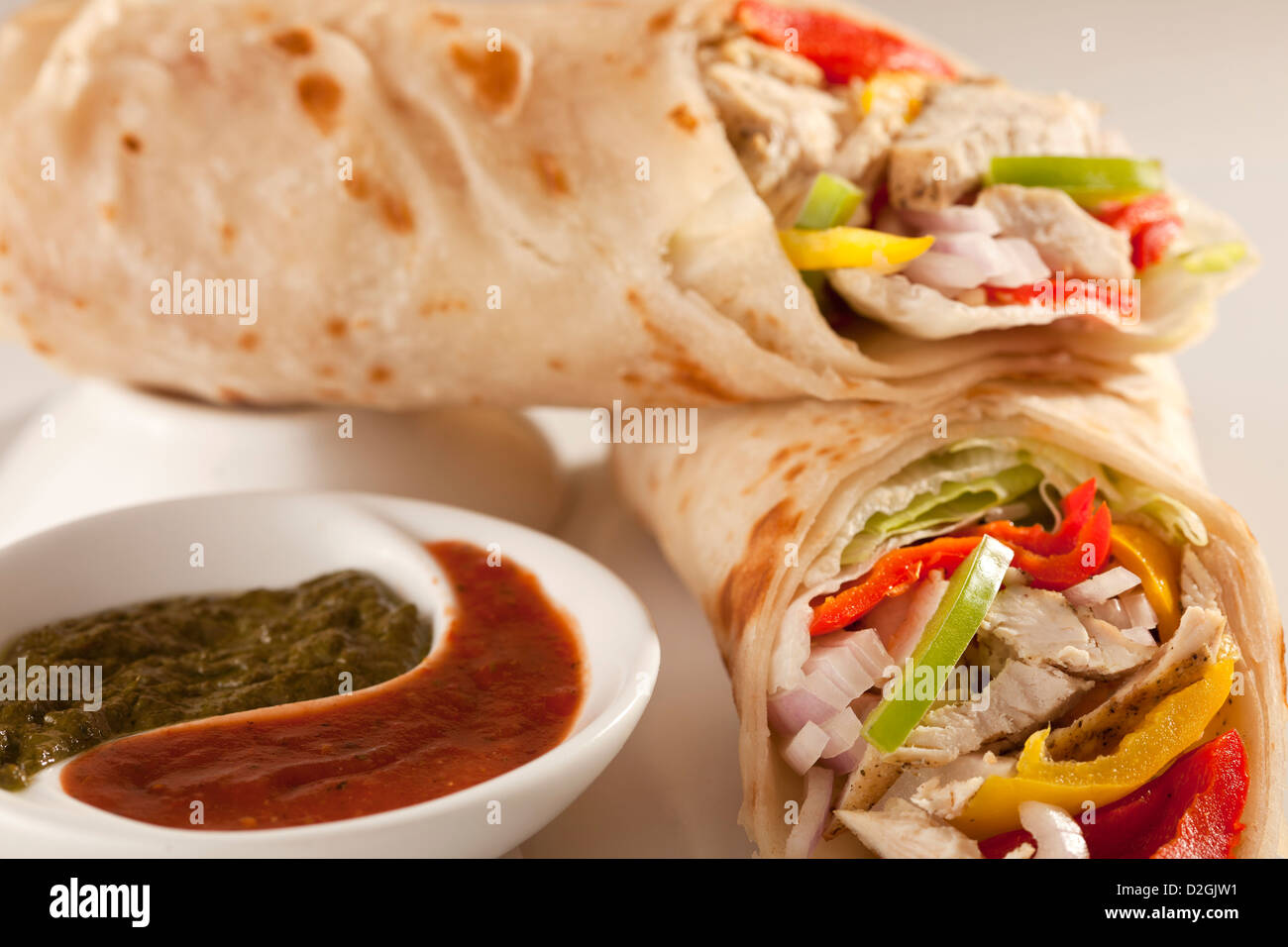 Fresh vegetable roll Stock Photo - Alamy