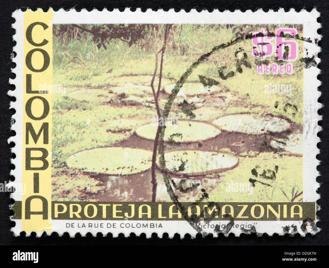 Colombian postage stamp Stock Photo - Alamy