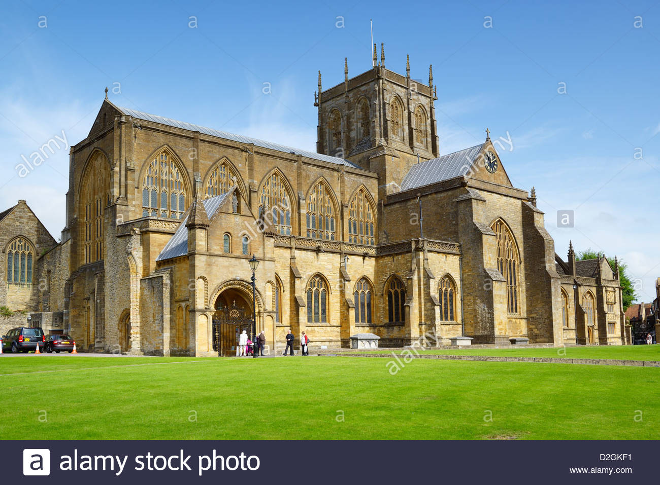 Sherborne Abbey, Sherborne, Dorset England Saxon Cathedral c700 Stock ...