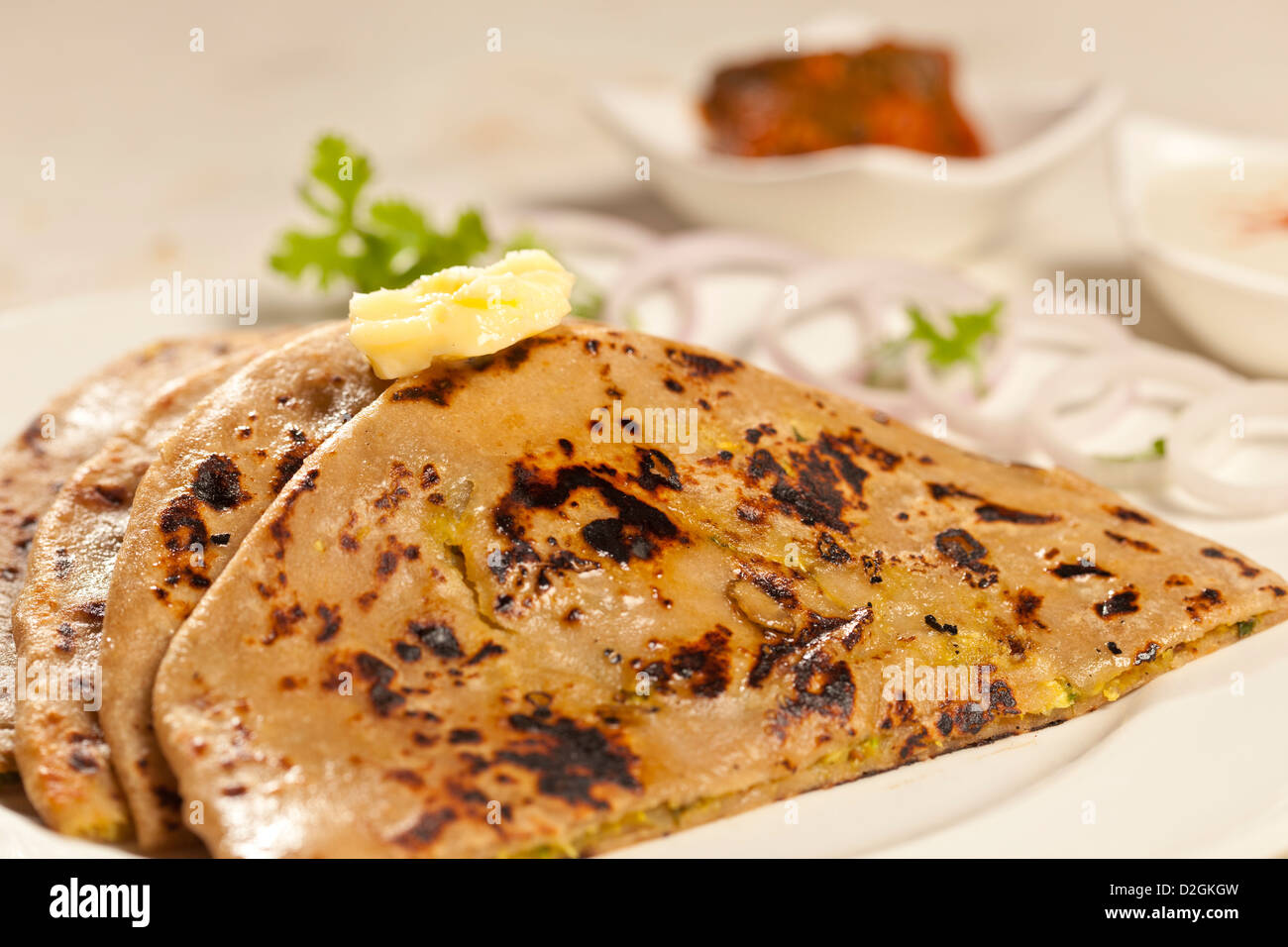 Paratha bread hi-res stock photography and images - Alamy