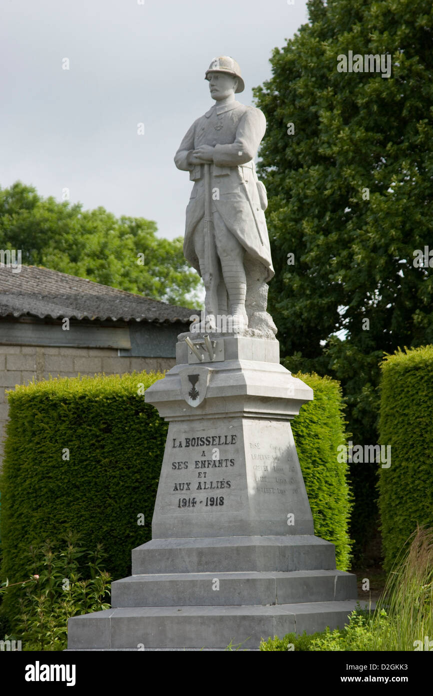 French First World War Memorial in La Boiselle on the Somme, France ...