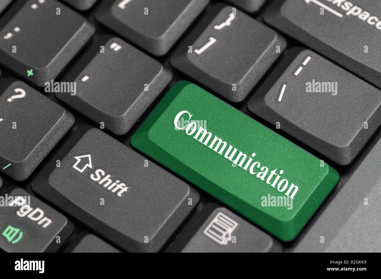 Communication on keyboard Stock Photo - Alamy