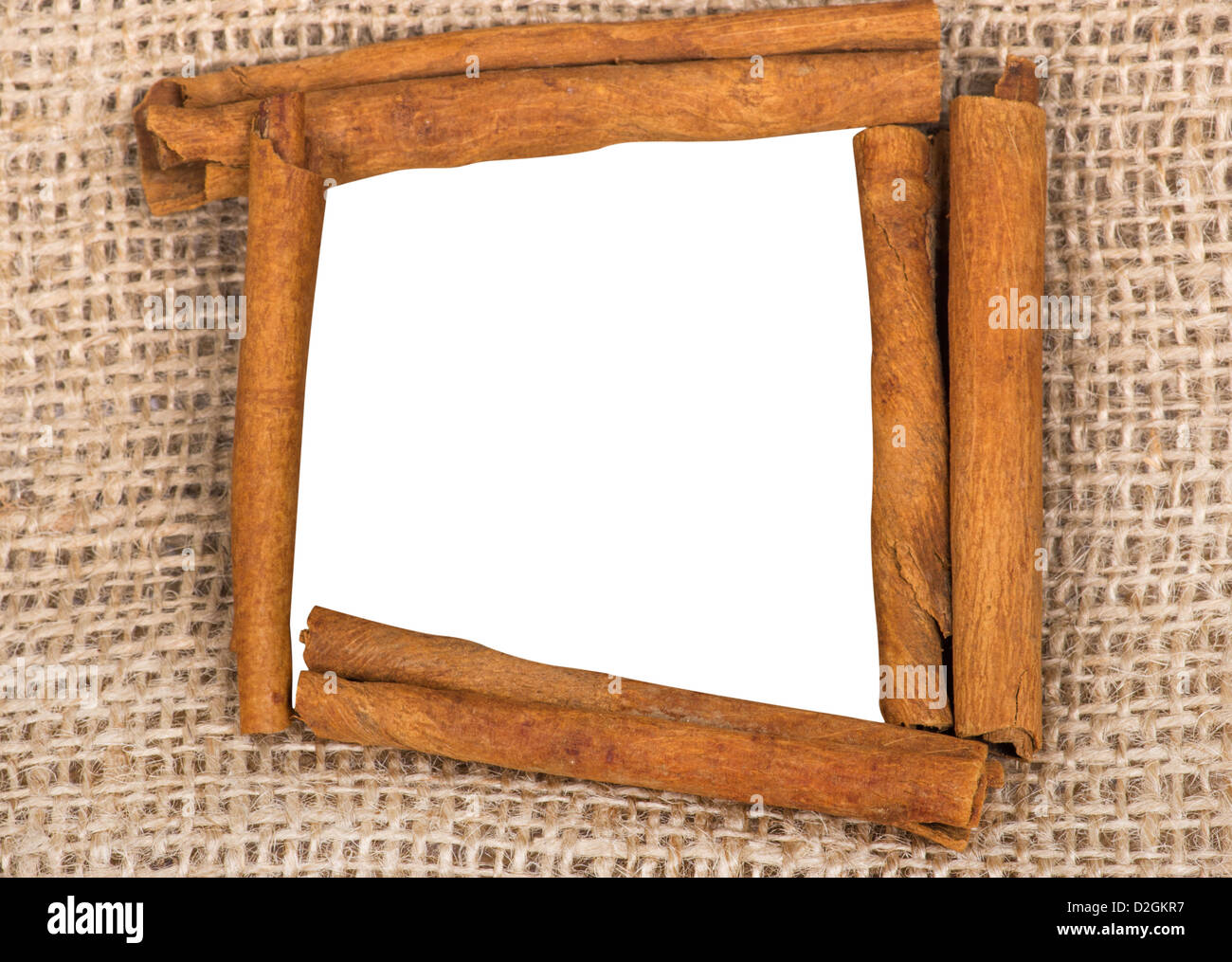 cinnamon sticks frame Stock Photo - Alamy