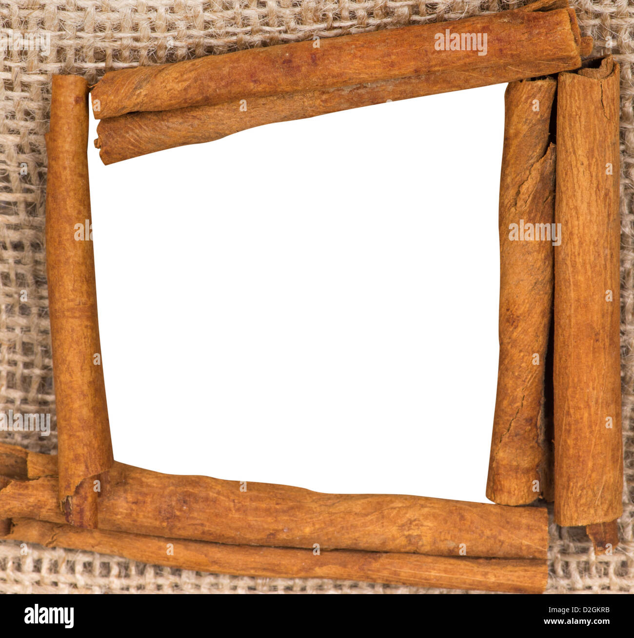cinnamon sticks frame Stock Photo - Alamy