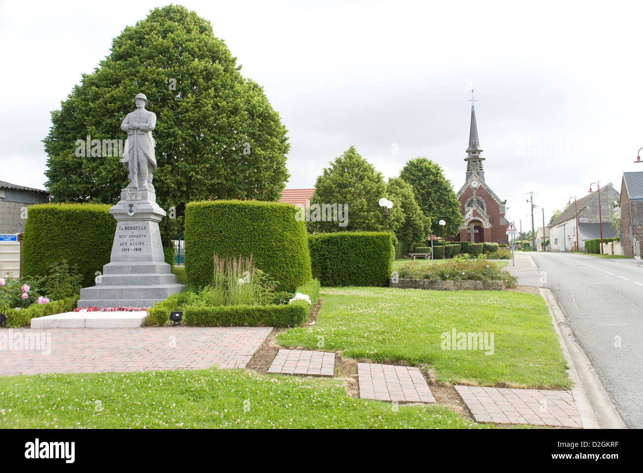 French First World War Memorial in La Boiselle on the Somme, France ...