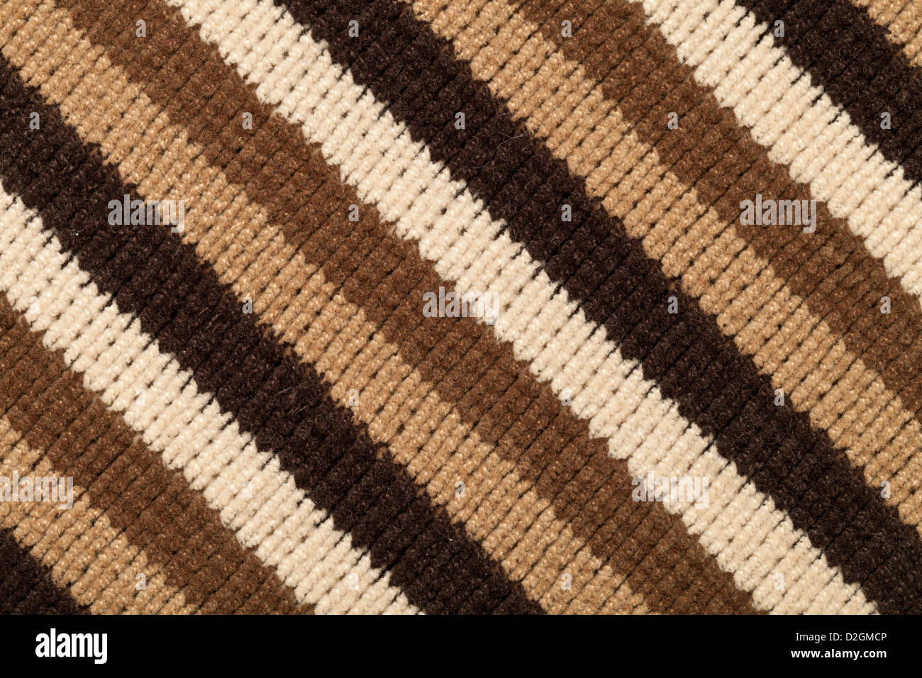 Knitted fabric texture for background. Brown stripes, closeup Stock ...
