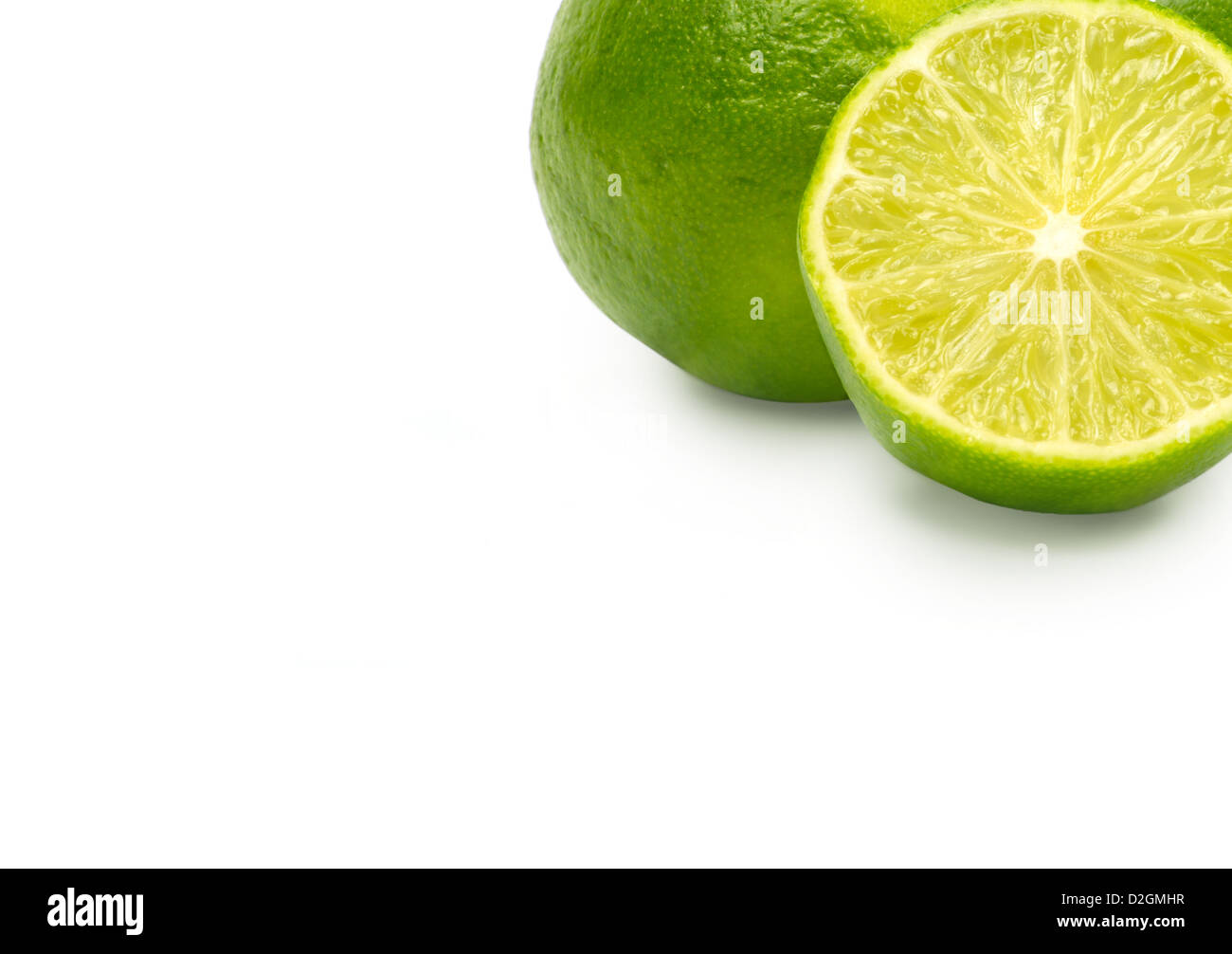 lime isolated on white background Stock Photo - Alamy