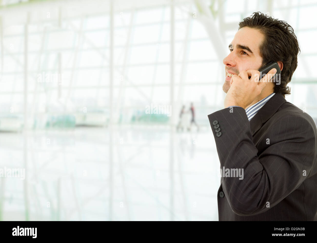 young business man on the phone at the office Stock Photo - Alamy