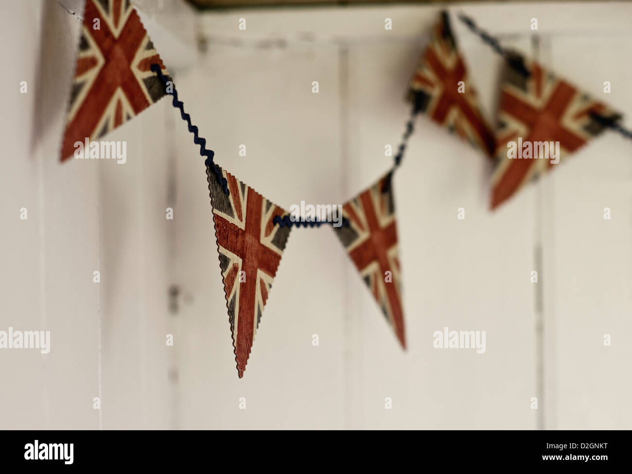 union Jack flag bunting Stock Photo - Alamy