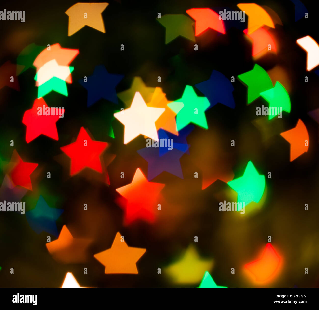 defocused background from multi-coloured stars Stock Photo - Alamy