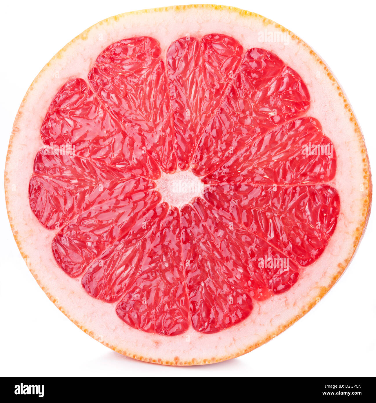 Half of grapefruit on a white background Stock Photo - Alamy