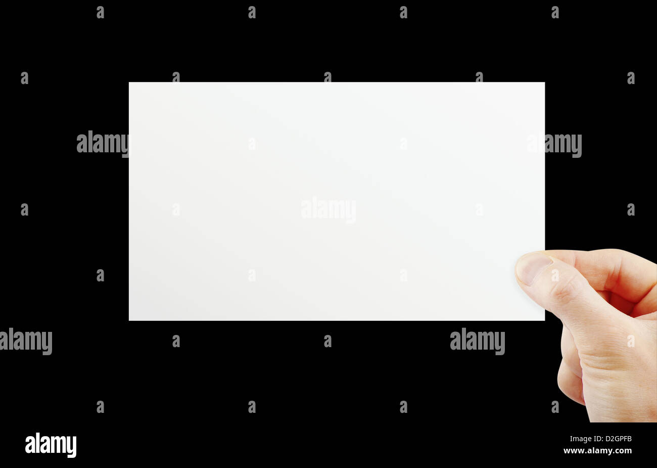 Hand holding paper Stock Photo - Alamy