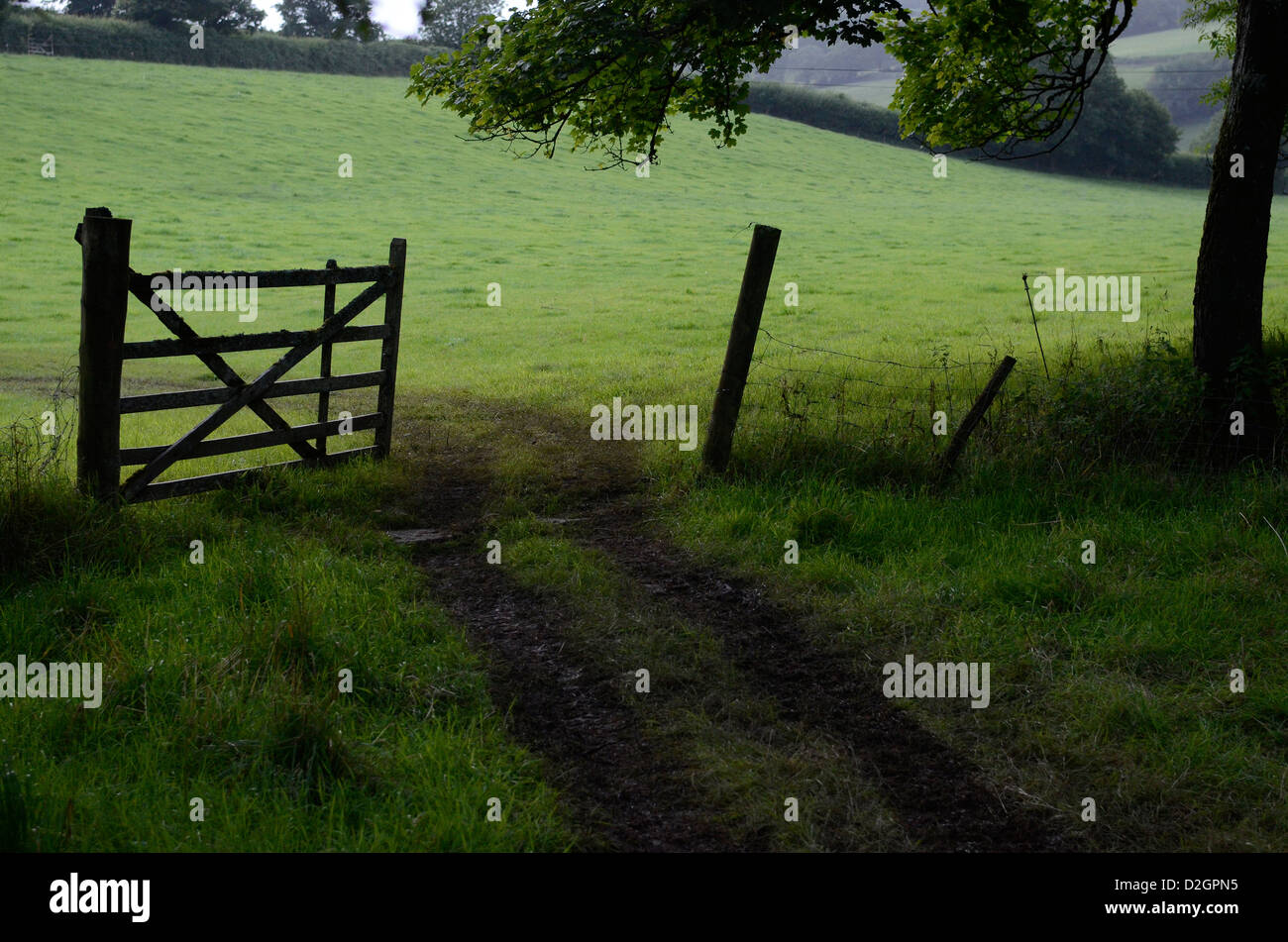Open farm gate hi-res stock photography and images - Alamy