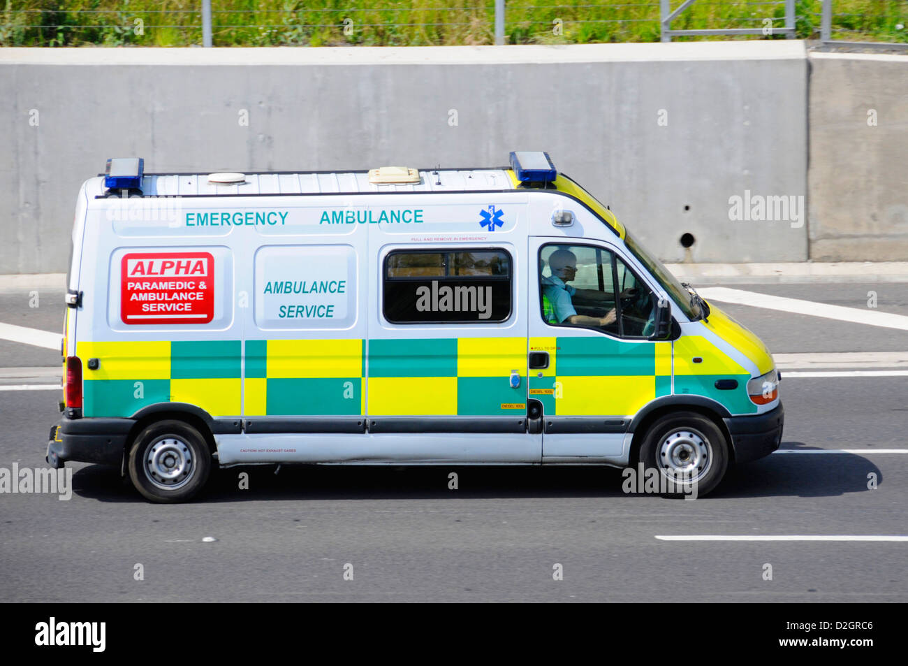 Private ambulance motorway hi-res stock photography and images - Alamy