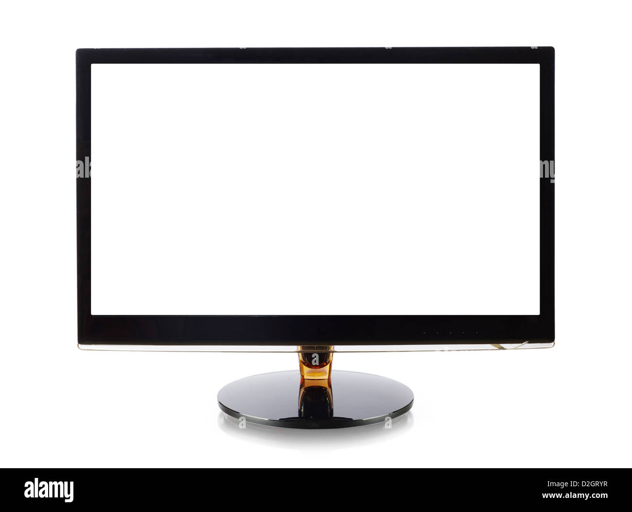 Computer monitor isolated on white Stock Photo - Alamy