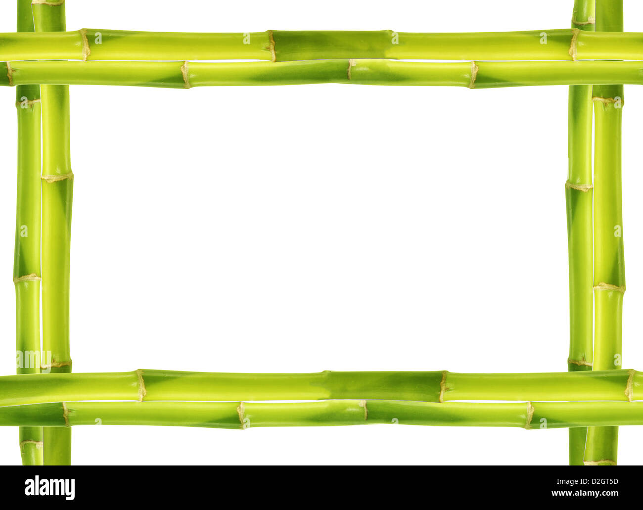 Bamboo frame made of stems Stock Photo - Alamy
