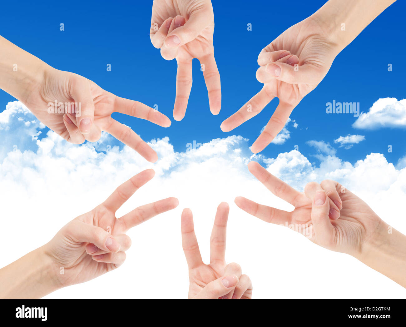 Finger forming star shape hi-res stock photography and images - Alamy
