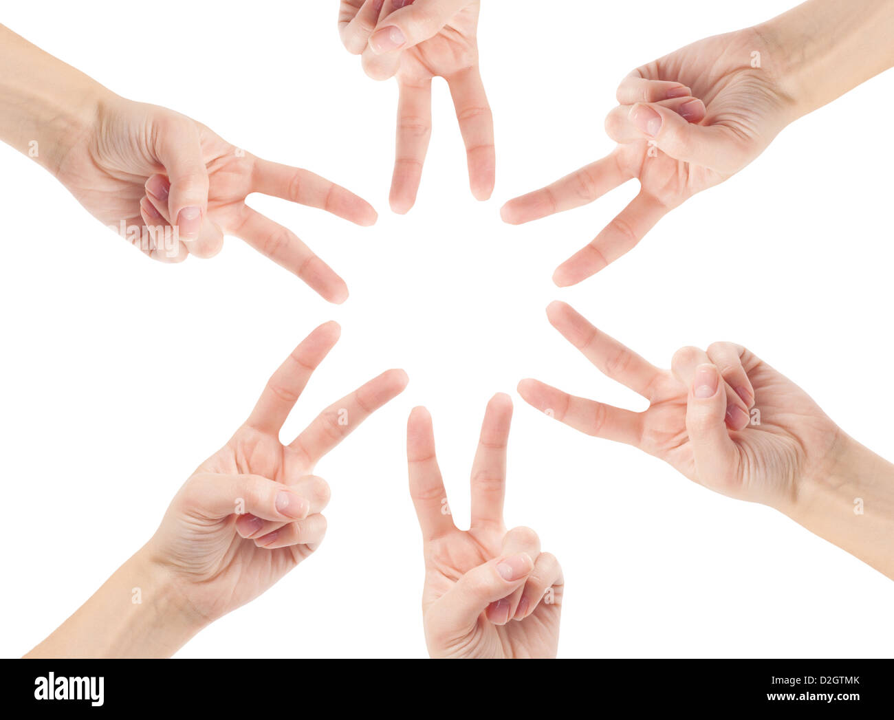 Hands of teamwork , forming the star shape Stock Photo - Alamy