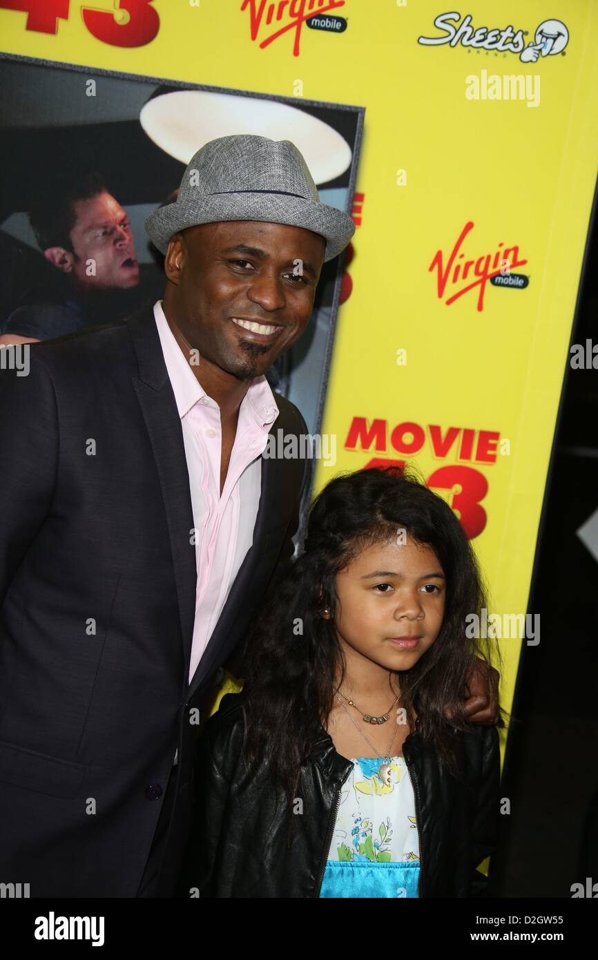 US entertainer Wayne Brady and daughter Maile Masako Brady arrive at ...