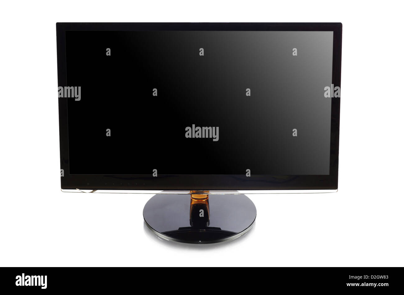 Computer monitor isolated on white Stock Photo - Alamy