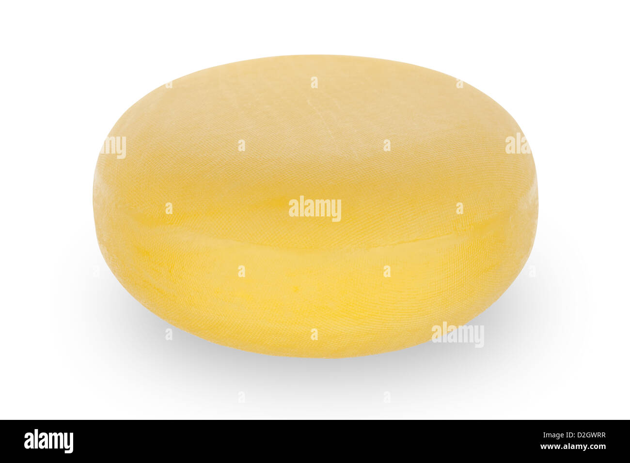 Cheese with shadow isolated on white. Clipping path included to remove ...