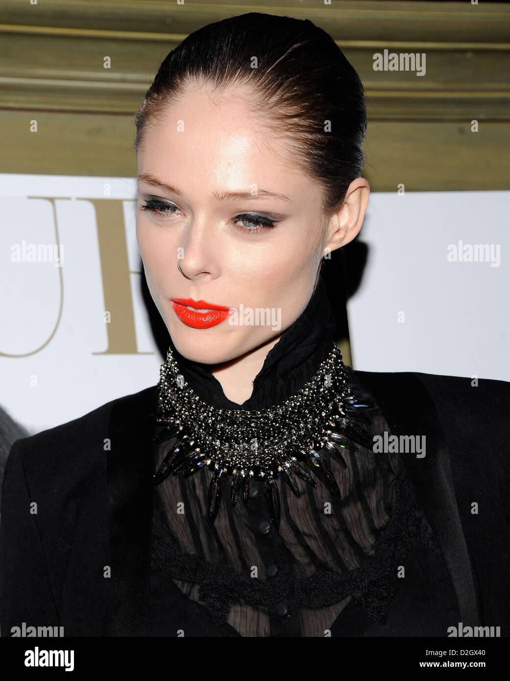 New York, USA. 24th January 2013. Coco Rocha at arrivals for DuJour ...