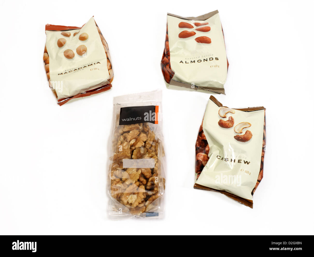 Packs of Nuts Stock Photo - Alamy