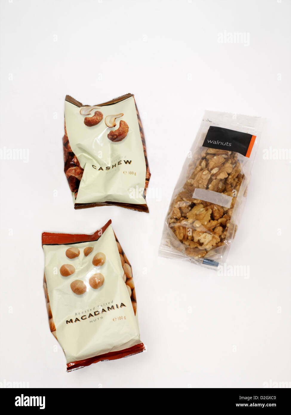 Packs of Nuts Stock Photo - Alamy